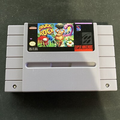 Chuck Rock Super Nintendo SNES Original Authentic Game Very Nice | eBay