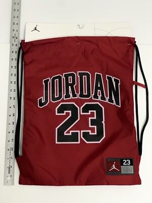 NIKE JORDAN 23 JERSEY Drawstring Sackpack Sling Backpack School Bag | eBay