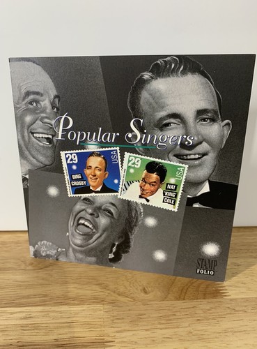 SEALED #9844 POPULAR SINGERS STAMP FOLIO 5 29 cent US Postage Stamps ...