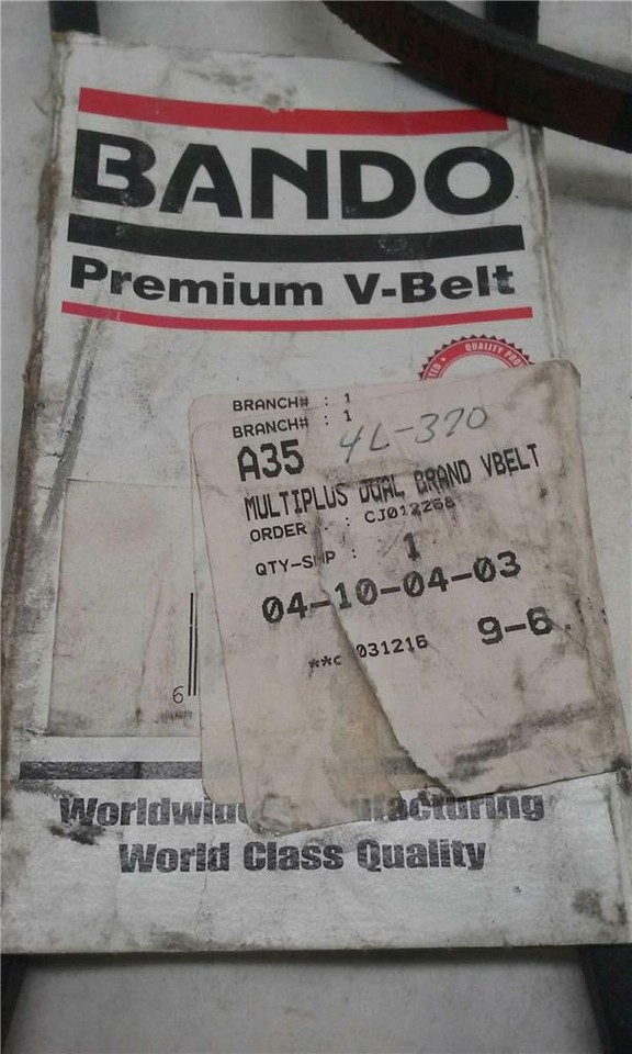 Bando A33/4L350, A34/4L360, A35/4L370 V-Belts | eBay