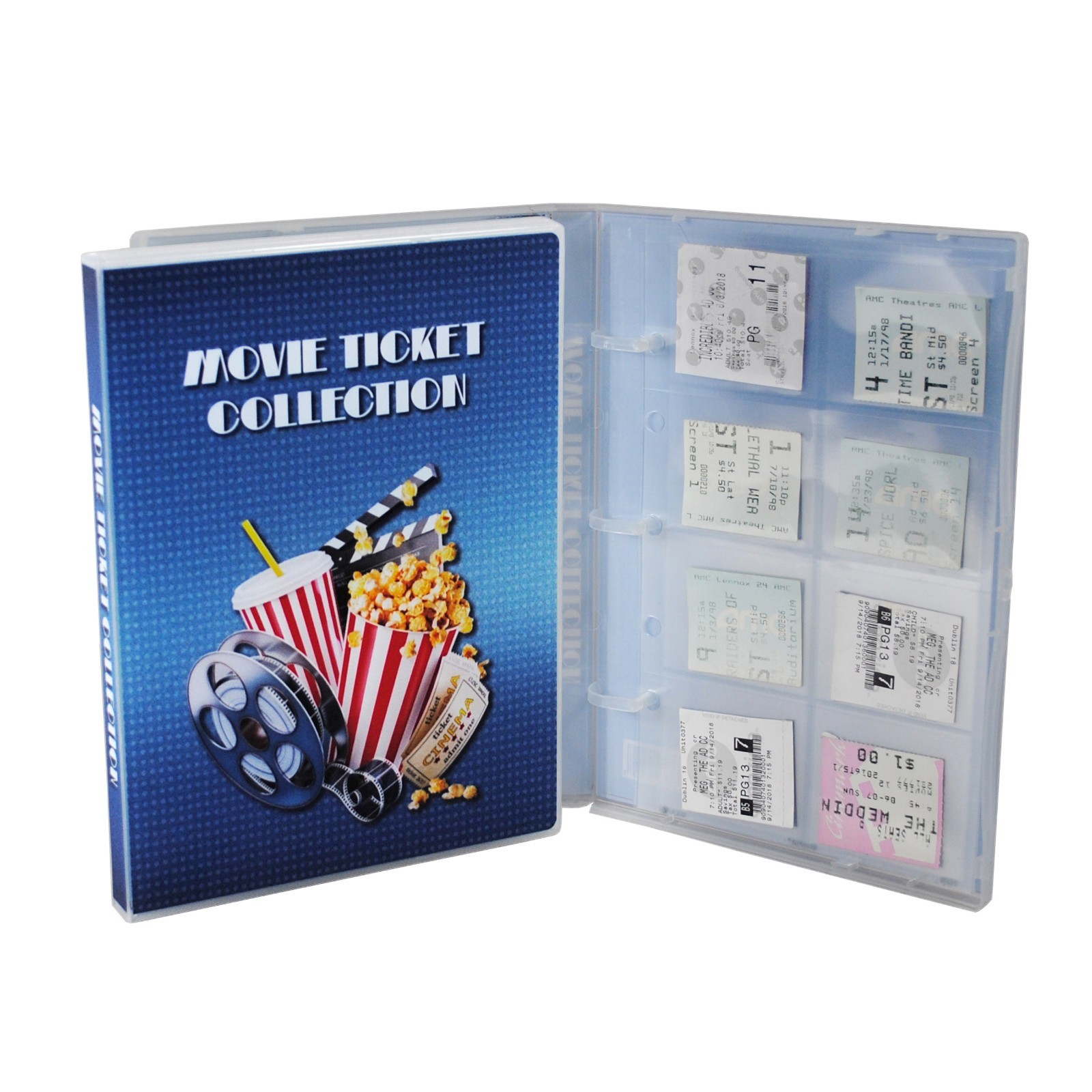 Movie Ticket Collection Album, 10 Ticket Pages Included, Holds 160 ...