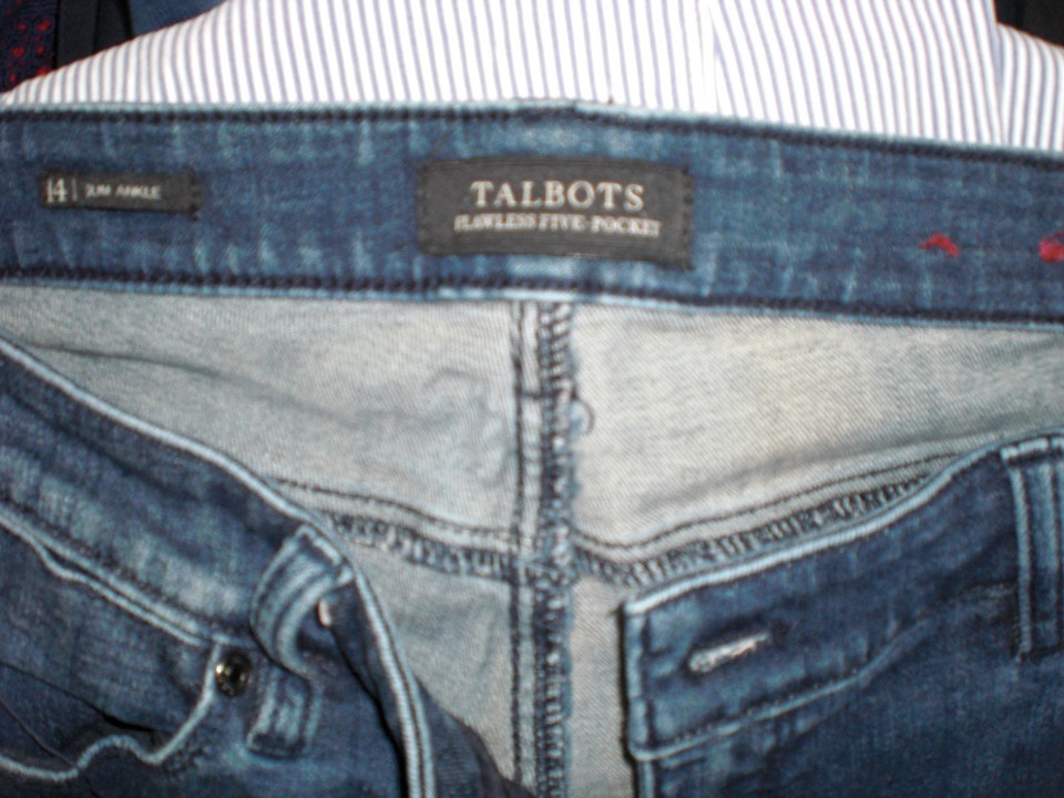 TALBOTS Size 14 Flawless Five-Pocket" "slim ankle" Preowned Jeans | eBay