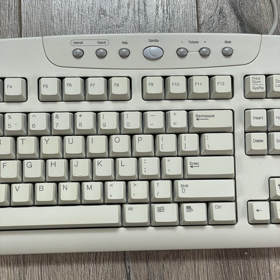 HP Hewlett Packard PC Keyboard Qwerty Standard PS/2 Model 5129 Tested ...