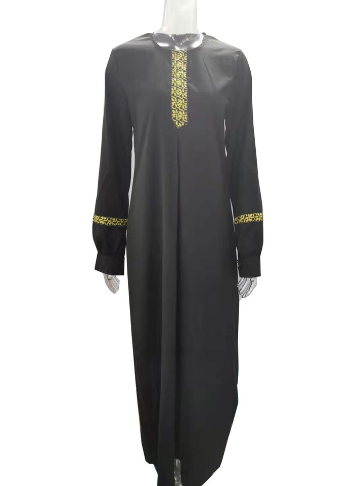Ladies Muslim Dresses Abaya Prayer Maxi Dress Kaftan Jilbab Islamic ...