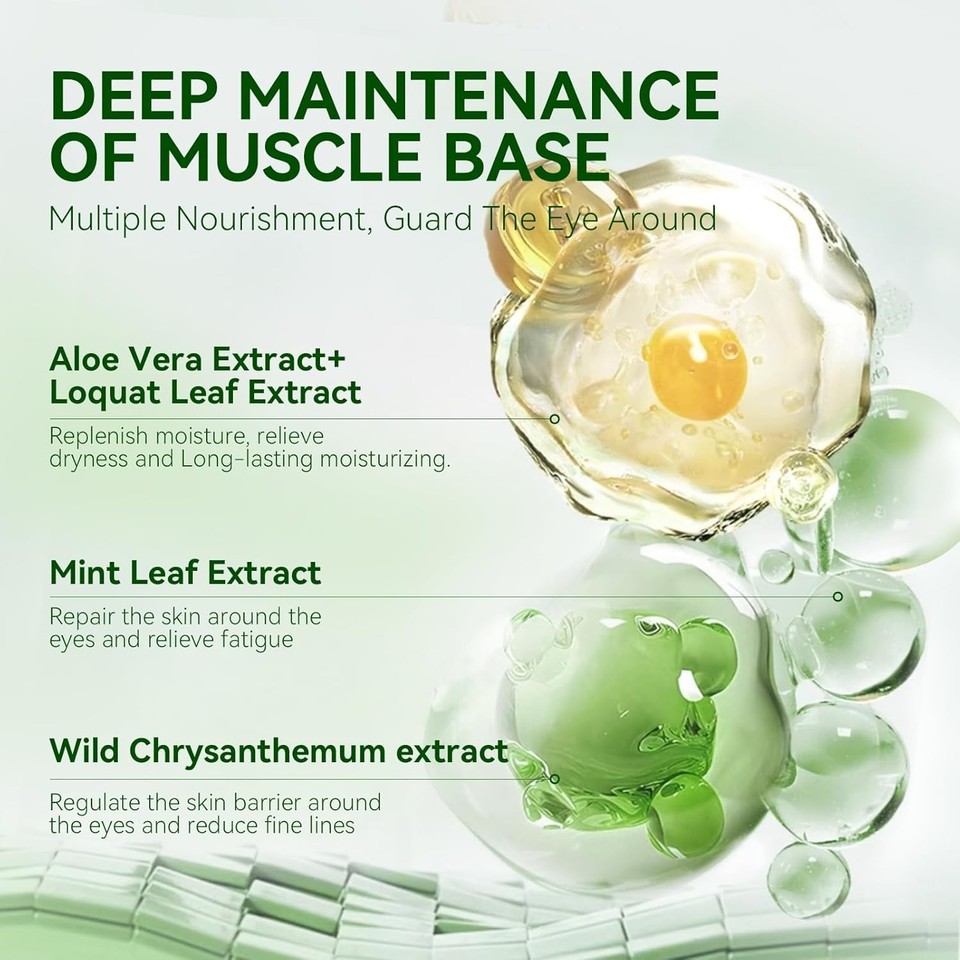 Aloe Vera Eye Masks 60 Pcs Under Eye Patches Dark Circles Wrinkles ...