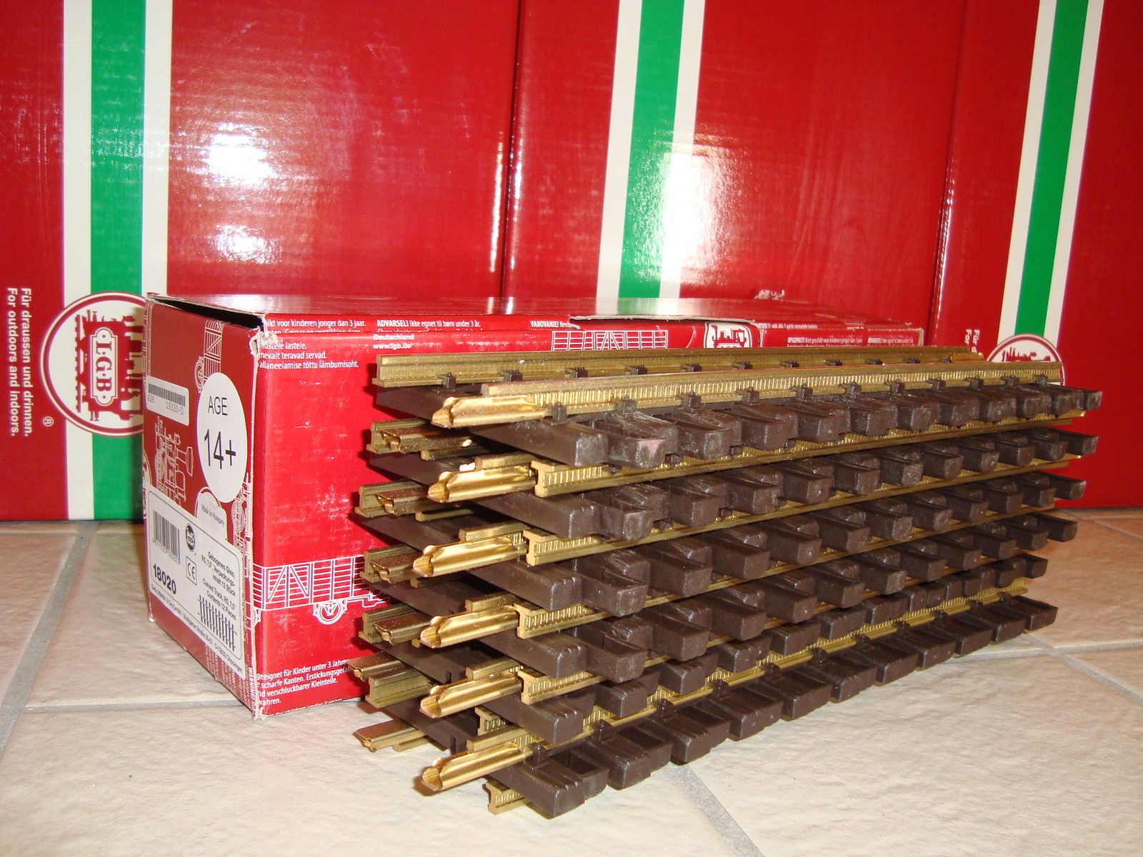 LGB 18020 RADIUS 5 BRASS CURVED TRACK CASE OF 12 PIECES BRAND NEW IN ...