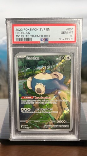 2023 Pokemon EN Snorlax Black Star Holo Promo SVP 051 Elite Trainer Box ...