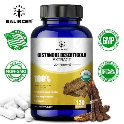 Cistanche Extract 680 Mg Capsules, Antioxidant, Mood Support And Lean ...