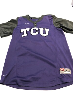 Game Worn TCU Texas Christian Horned Frogs Baseball Jersey Nike Size ...