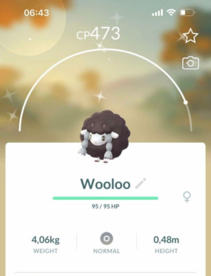 Shiny Wooloo - Unregistered trade 1 MiI Stardust - Read Description | eBay