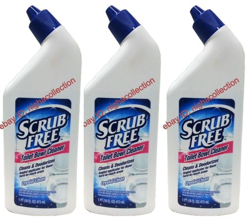 ( 4 ) Scrub Free Toilet Bowl Cleaner Crystal Clean Cleans & Deodorizes ...