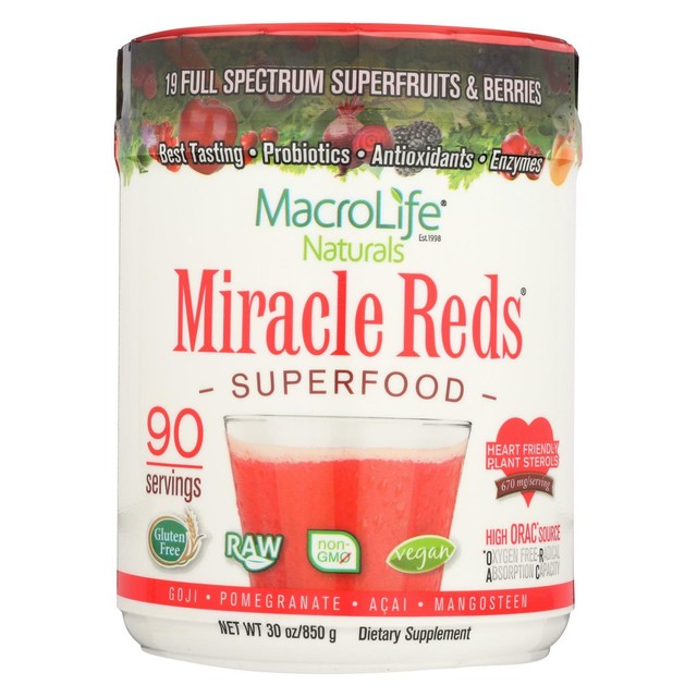 MacroLife Naturals Miracle Reds Drink Powder 30 oz. for sale online | eBay