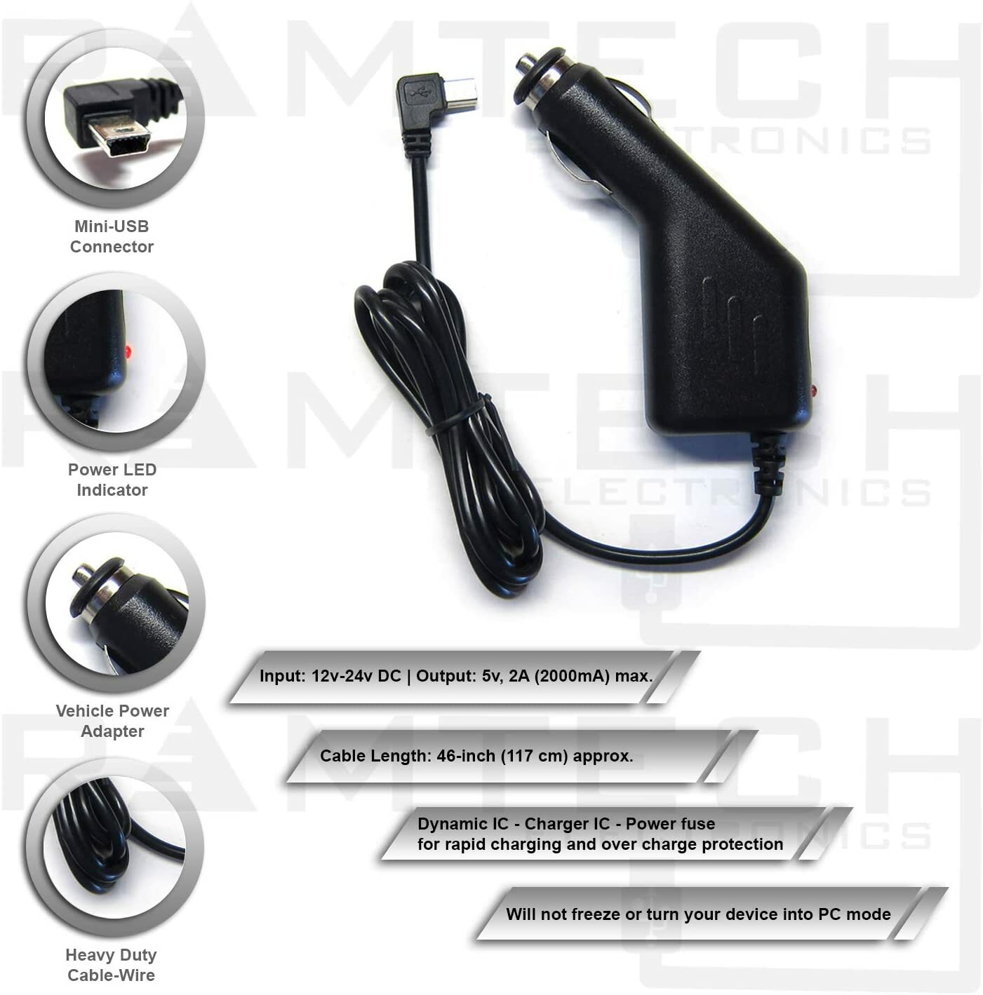 Car Power Charger+USB Data Transfer Cable Garmin Nuvi 2797 LMT GPS | eBay