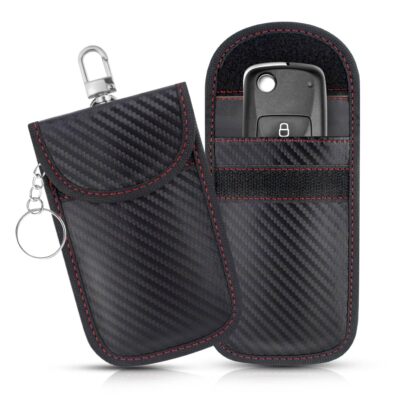 2 Pack Faraday Car Keycase Protective Bag RFID Blocking Key Fob ...