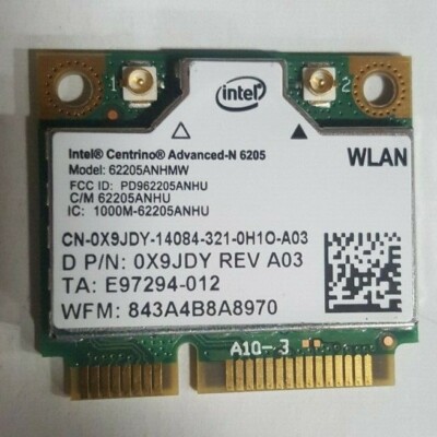 LOT OF 10 Intel Centrino Advanced-N 6205 Wifi Half MINI PCI-E Card ...