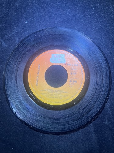deniece williams LETS LET'S HEAR IT FOR THE BOY hype 7” VINYL 45rpm CBS ...