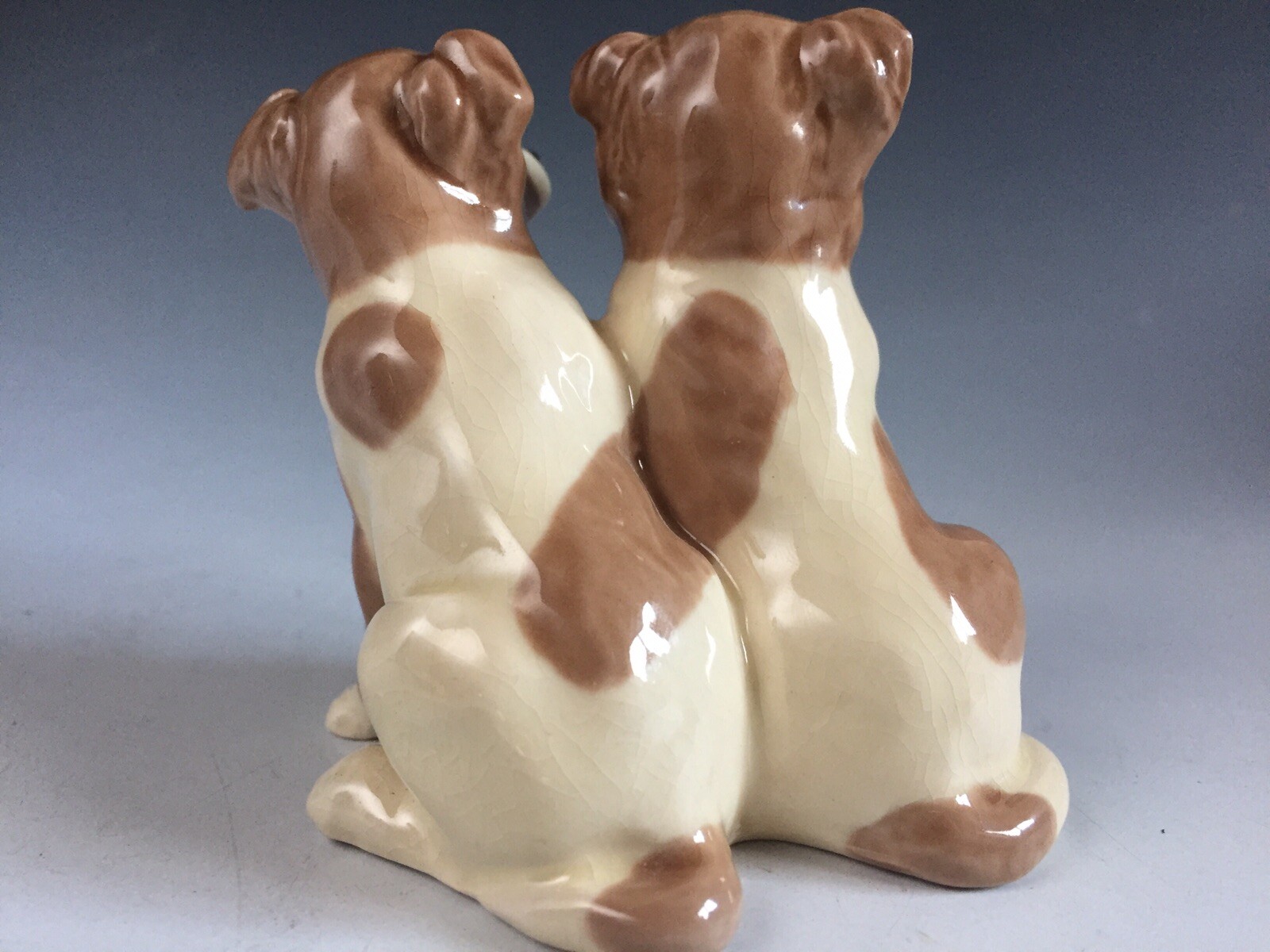 HEREDITIES The Charm of Creamware Border Collies figurine statue | eBay