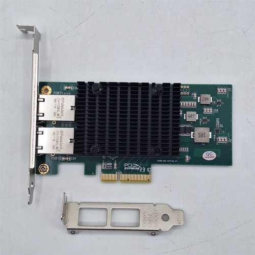 10Gb PCI-E NIC Network Card, Dual Copper RJ45 Port, w/ Intel X550-AT2 ...
