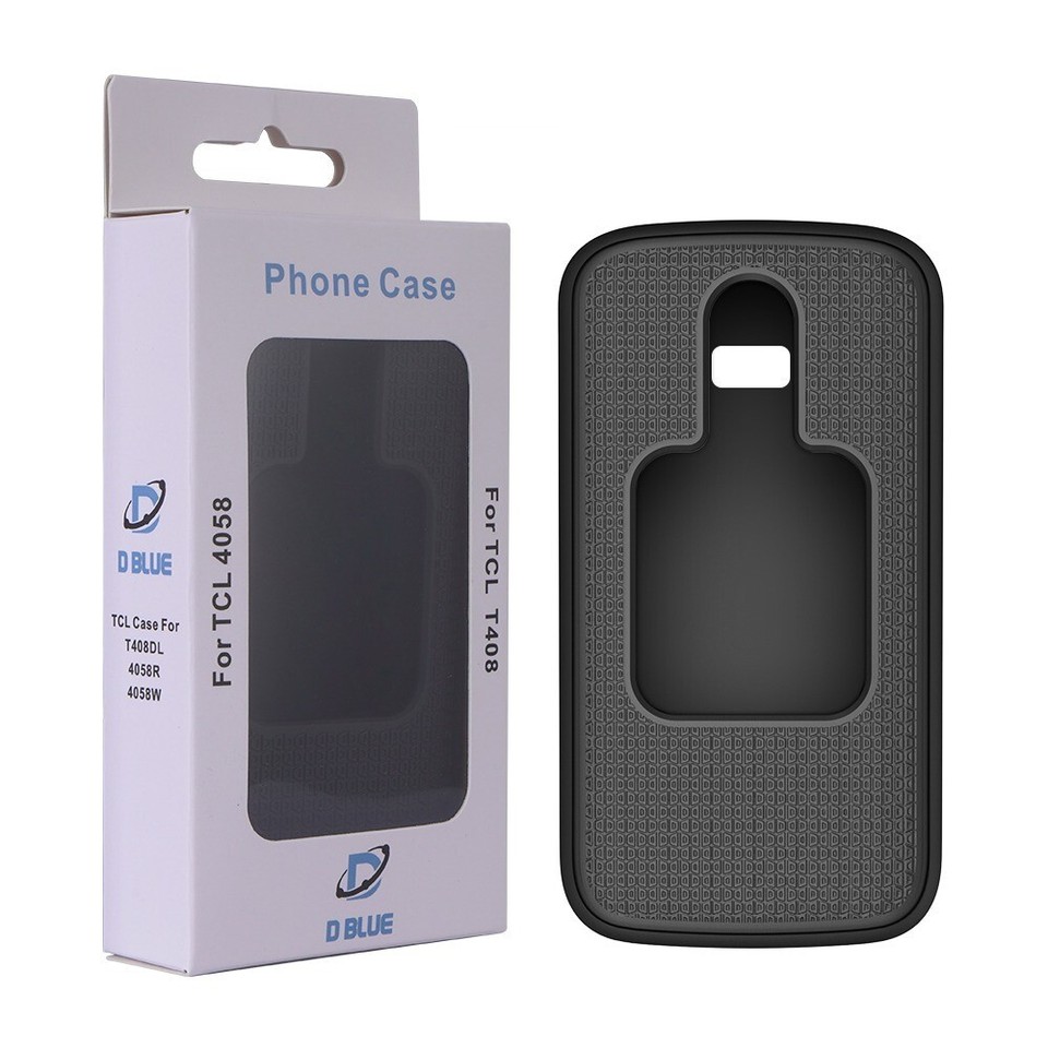 Grid Textured Hard Shell Case Cover for Alcatel TCL 4058R Flip Phone ...