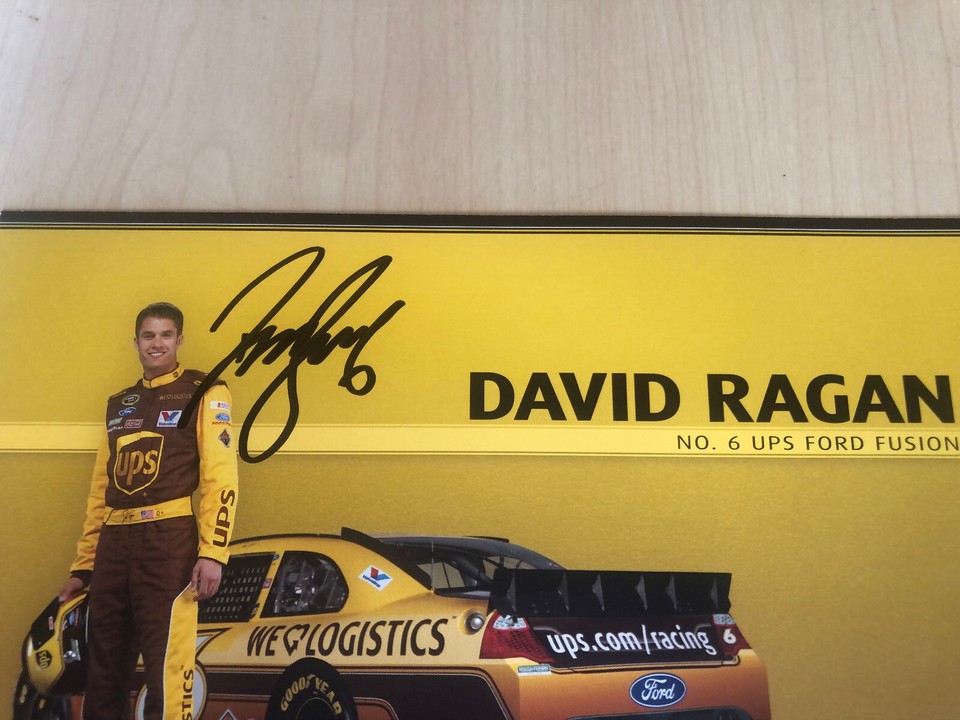 LOT of 4 David Ragan #6 UPS Hero Cards Incl 1 Autographed Signed #N10 ...