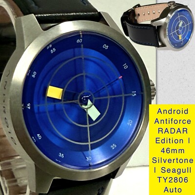 46mm Auto Royal Blue ANTIFORCE RADAR Edition Seagull TY2806 Android ...
