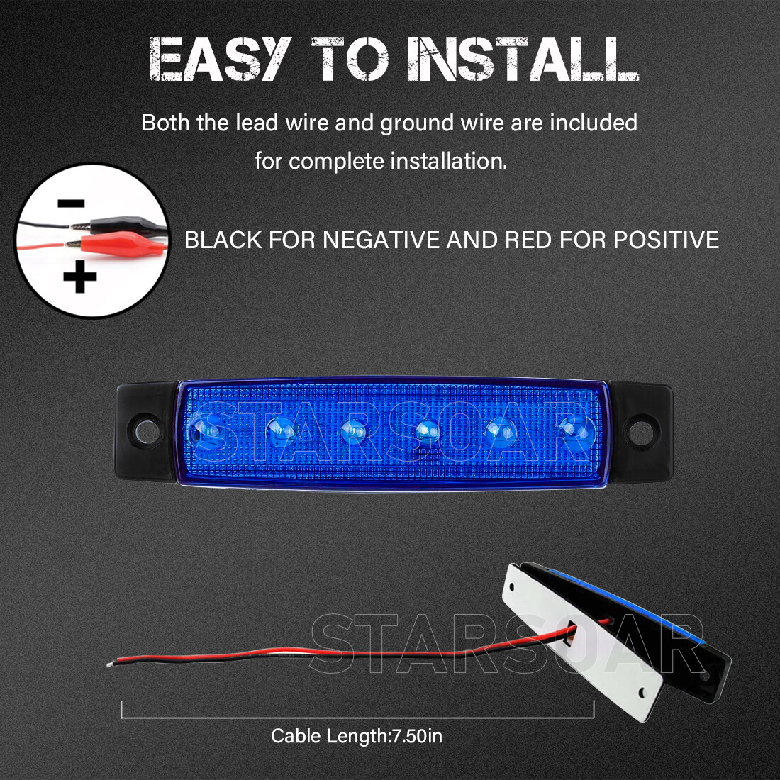 12x Blue LED Rock Lights For JEEP Offroad Truck ATV Underbody Underglow ...