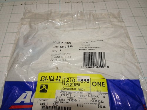 GM 12101898 Wiring Harness Pigtail Connector PT168 OEM NOS General ...