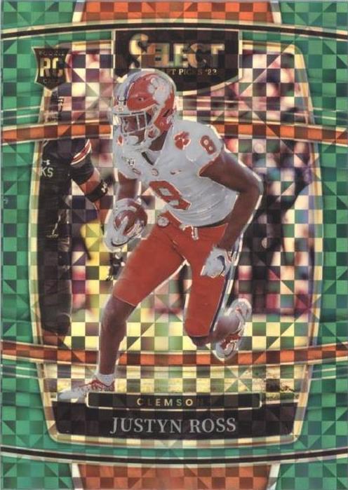 2022 Panini Select Draft Picks - Concourse Justyn Ross #13 Green ...