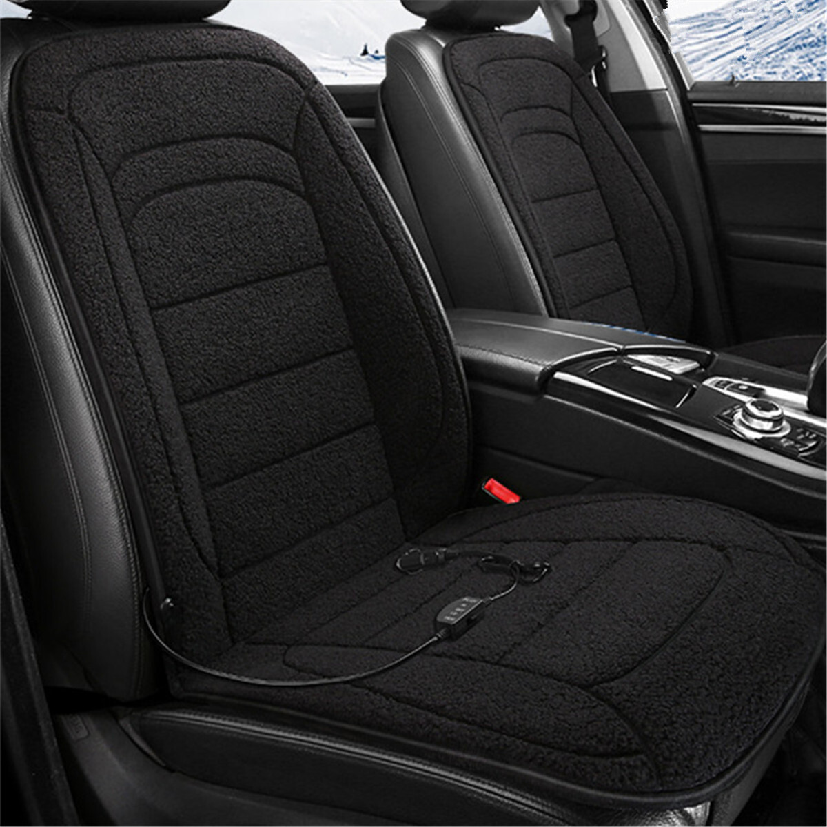 Winter Heated Seat Cover Accessory Car Warmer Seat Heating Pad Cushion ...