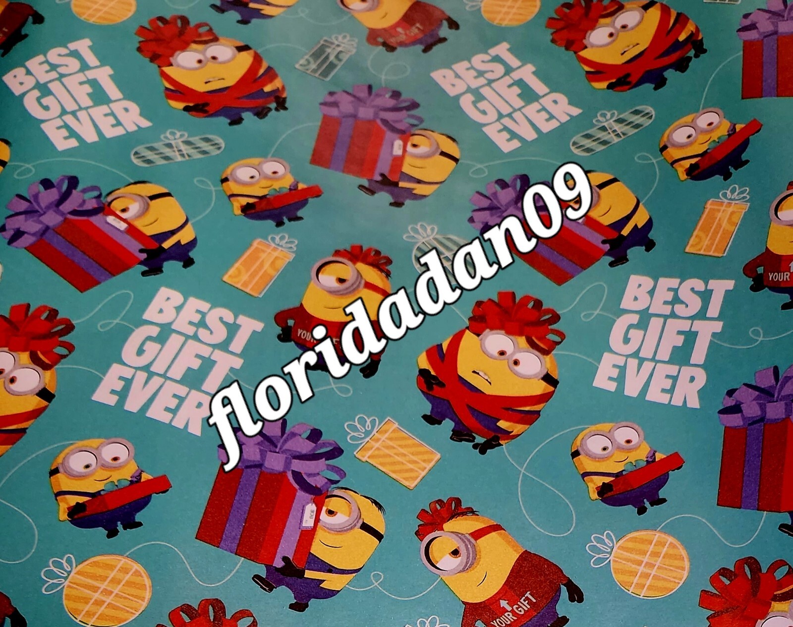 Minions Gift Wrap Set 25 sqft, wrapping Paper And Ribbon, see descript ...