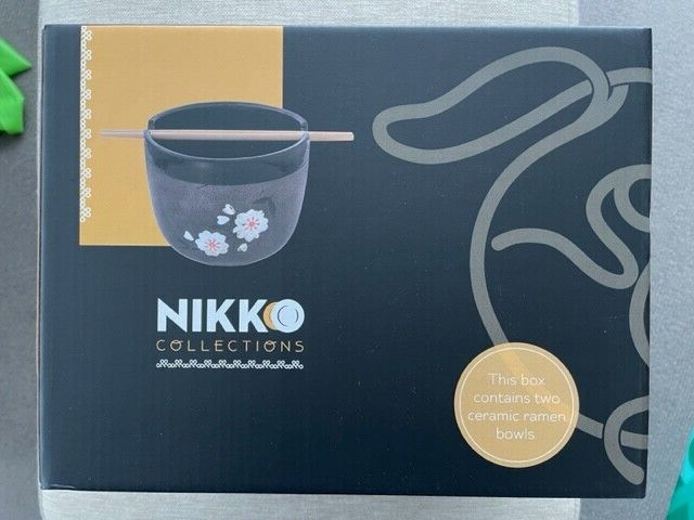 Nikko Collections Cherry Blossom Ceramic Ramen Noodle Bowl Set of 2 ...