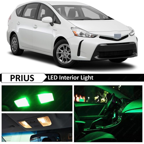 12x Green Interior License Plate LED Lights Package For 2004-2015 ...