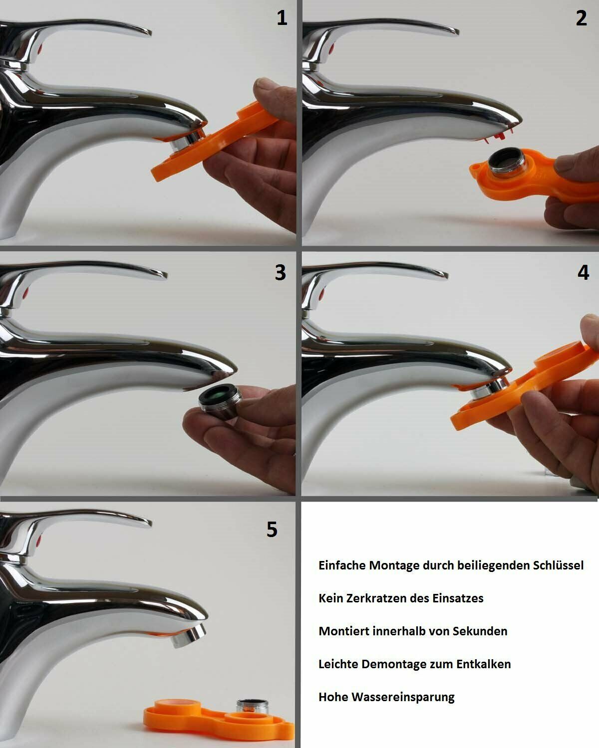 20 Perlator Strahlregler M24 Wasserhahn Sieb Einsatz Mischdüse ...