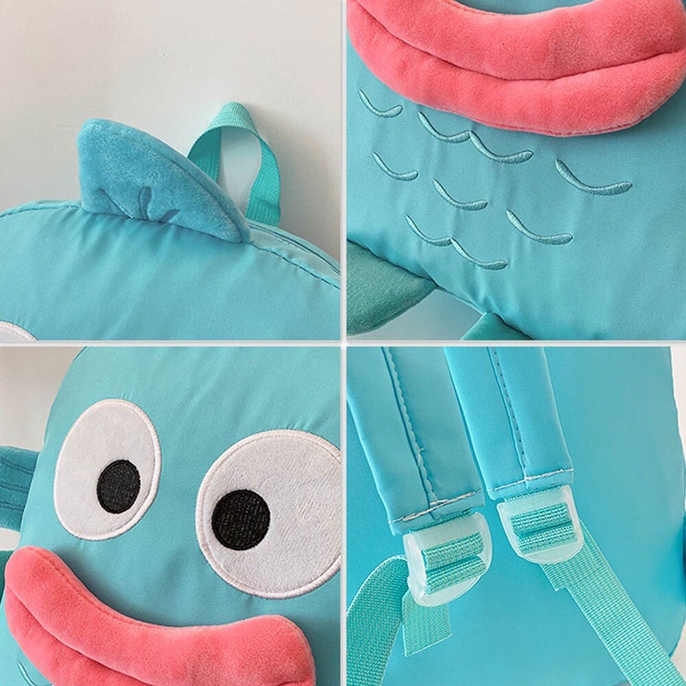 Nylon Clown Fish Backpack Large Capacity Cartoon Backpacks Cute Doll ...
