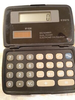 Folding calculator vintage pocket electronic works | eBay