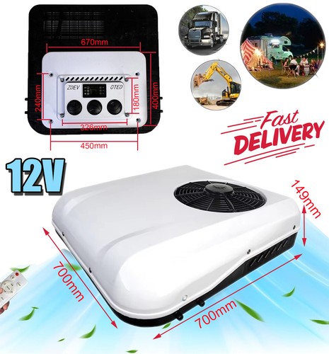 12V RV Air Conditioner Rooftop AC Kit for Truck Bus Camper Van Caravan ...