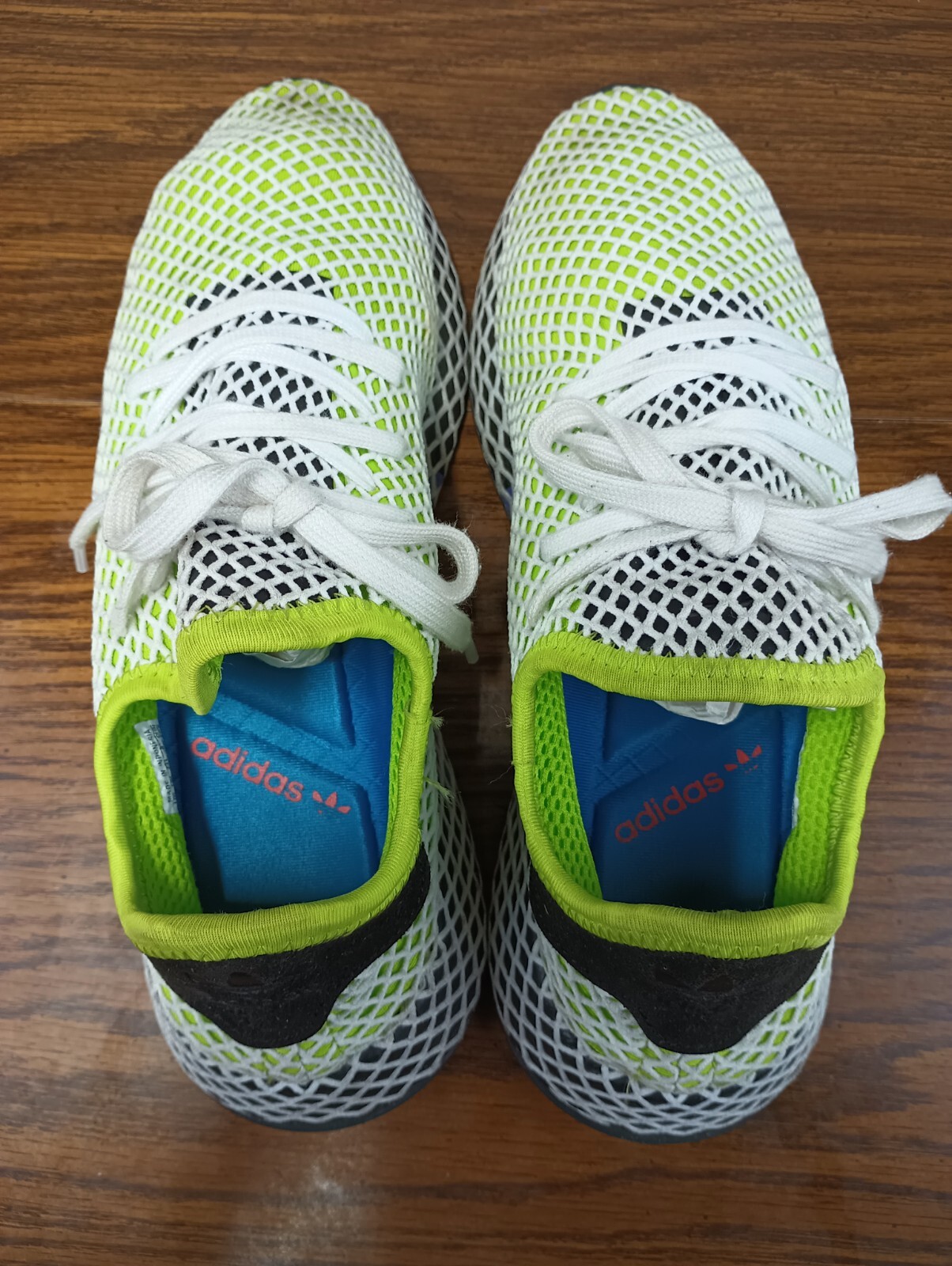 Adidas Deerupt Solar Slime Running Shoes B27779 Mens 9 - Gem