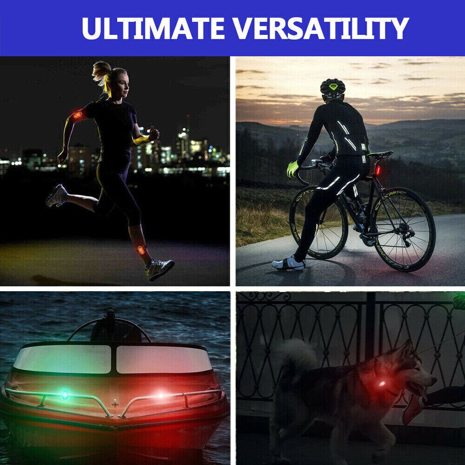 5LED USB Bike Bicycle Cycling Light Rear Tail Flashing Safety Warning ...