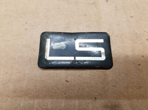 Chevy OEM LS Black Gold Plastic 1 7/8" Emblem Badge Logo Nameplate Name ...