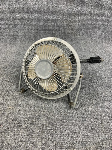 PMX Model HVRA-4D 4" Personal Electric Silver Fan Metal Portable Tilt ...