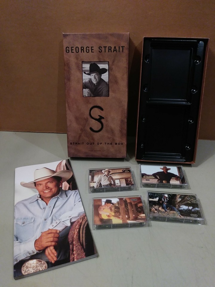 George Strait - Strait Out of the Box 4 Cassette Box Set | eBay