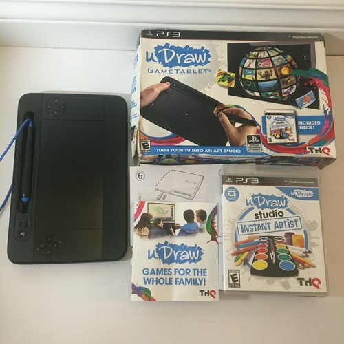 UDraw PlayStation 3 PS3 Black Drawing Game Tablet And Disc Instant ...