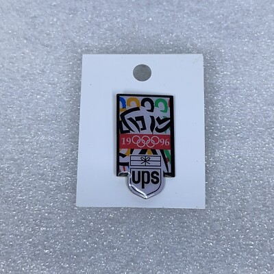 UPS ATLANTA 1996 OLYMPICS Pin Badge United Parcel Service on Card | eBay