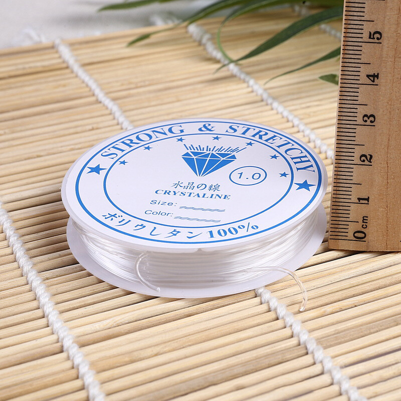 0.5~1.0mm Jewelry Making Strong Elastic String Crystal Transparent DIY ...