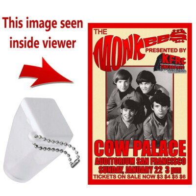 The Monkees 1966 Concert Poster Keychain Viewer | eBay