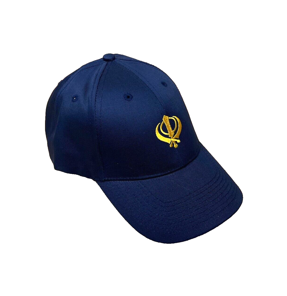 Khanda Sikh Symbol Hat & Cap For Unisex Adults - Navy Blue | eBay UK