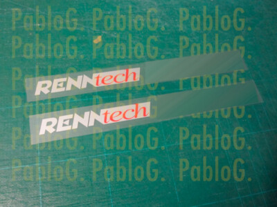 Renntech vinilo decal X2 sticker vinyl adesivi autocollant ステッ | eBay