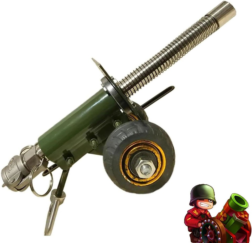 Firecracker Artillery Model Stainless Steel Mini Cannon Military ...