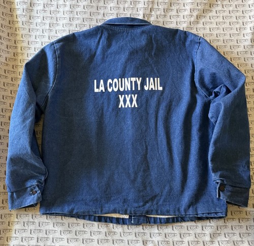 RARE LA County Jail Twin Towers Prison Issued Denim Yard Coat Chore ...
