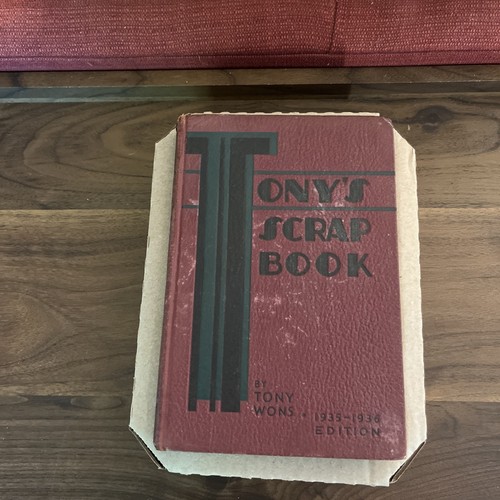 VINTAGE TONY'S SCRAP BOOK COLLECTION OF POEMS BY TONY WONS1935-1936 ...